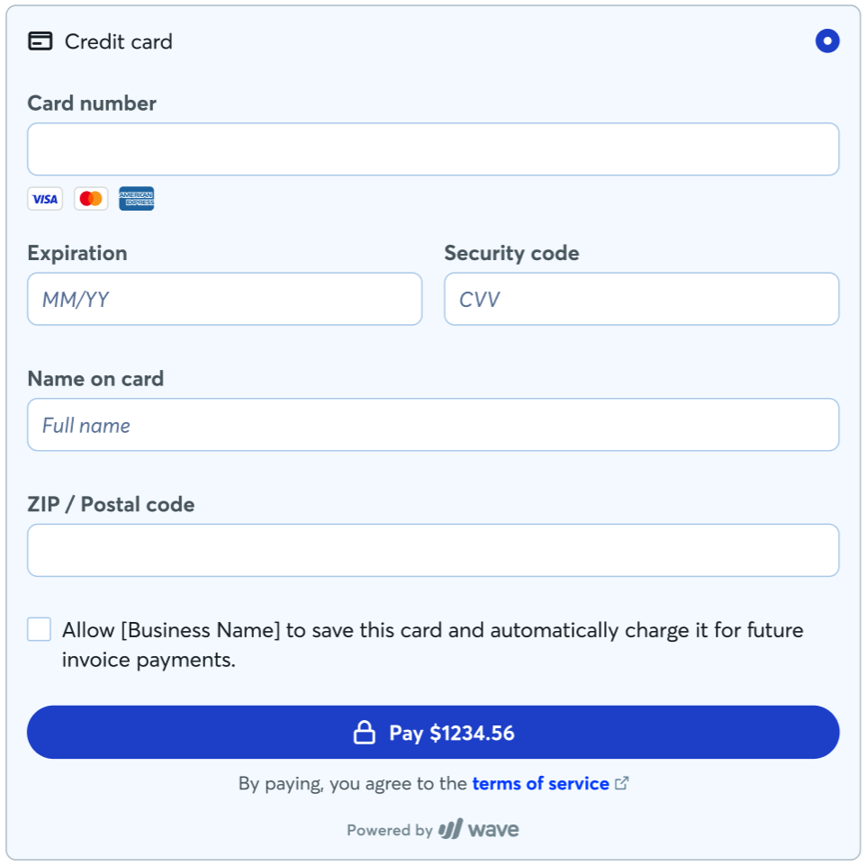 Understand how customers pay invoices through Wave (New online payments ...