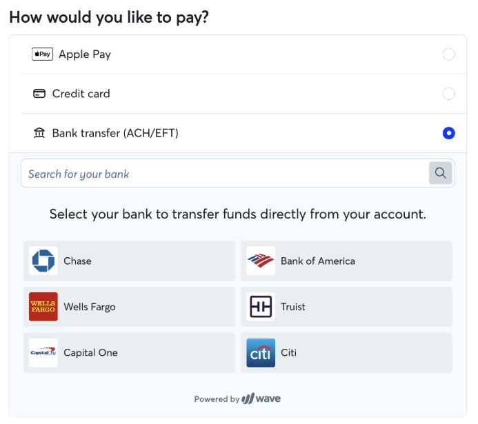 Understand how customers pay invoices through Wave (New online payments ...