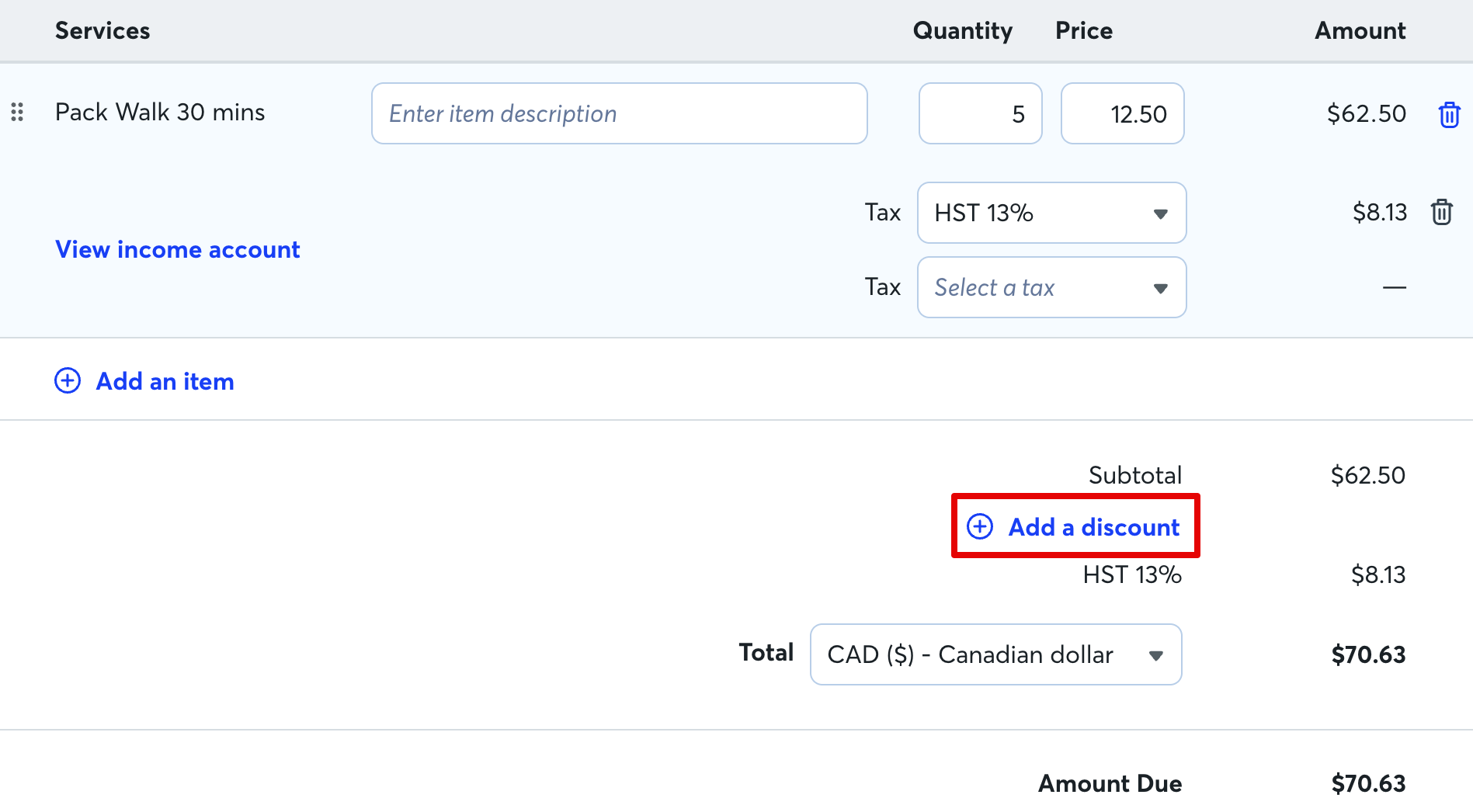 Add a discount to an invoice – Help Center